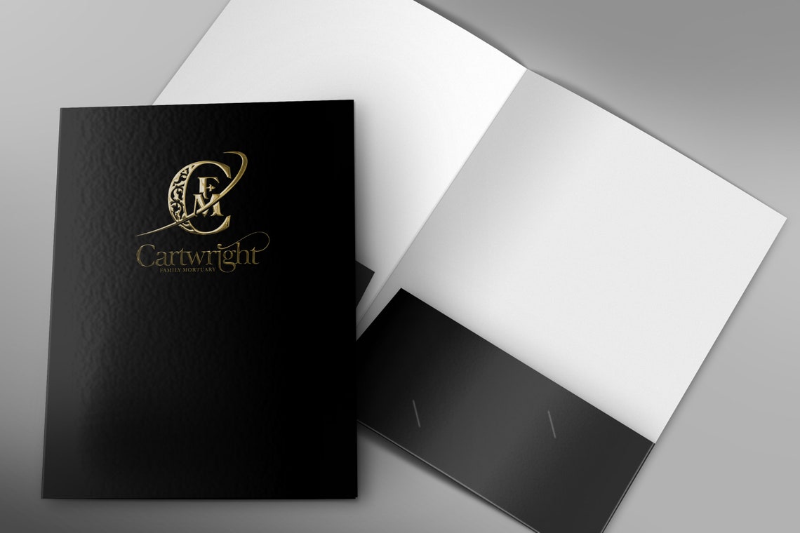 Custom Luxury Presentation Folder Printing With Embossed FOIL - Etsy