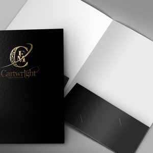 Custom Luxury Presentation Folder Printing With Embossed FOIL ...