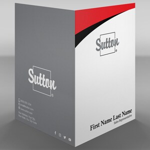 Sutton Custom Presentation Folder Velvet Laminating With Your Logo ...