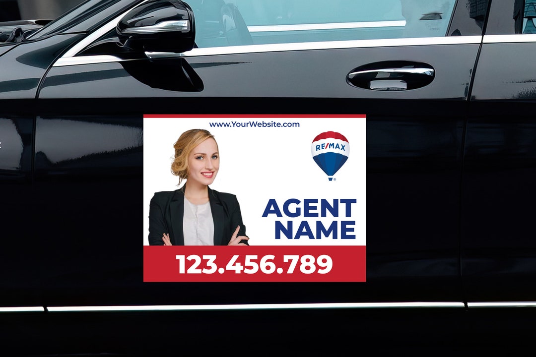 Remax Car Magnets | Custom Designed | Real Estate Signs | Magnetic ...