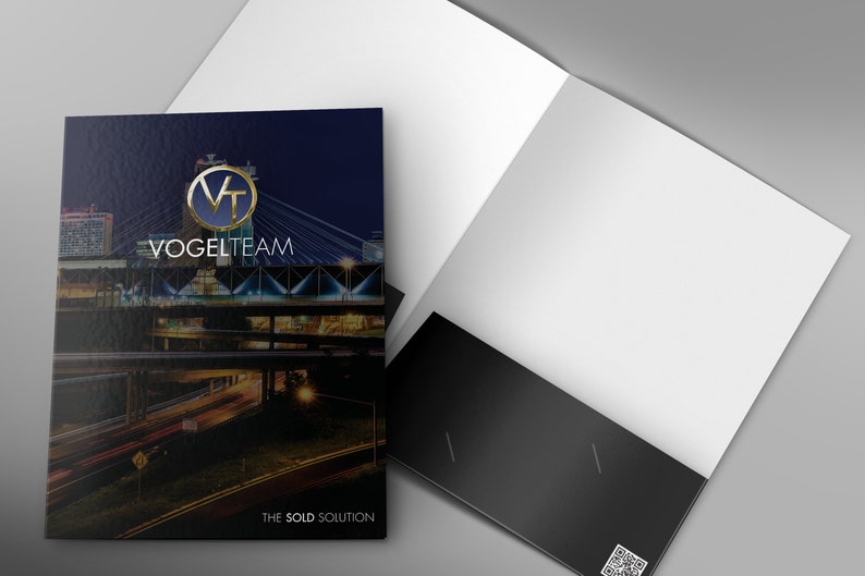 Custom Luxury Presentation Folder Printing With Embossed FOIL ...