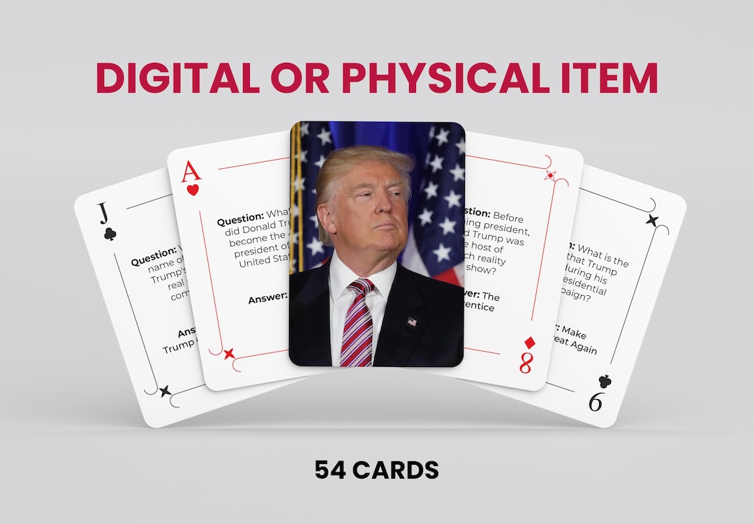 RUSH Donald Trump Playing Cards | Trump Playing Cards | Government of ...