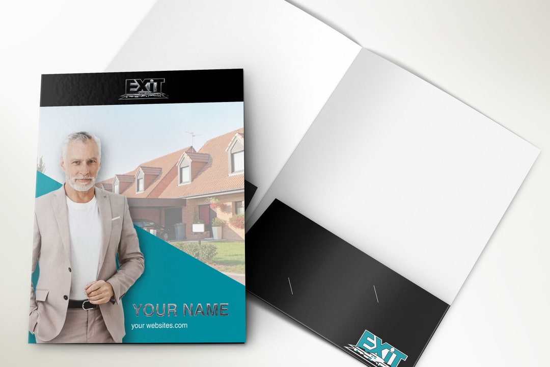 Exit Realty Custom Luxury Presentation Folder Printing With Embossed FOIL | Presentation Folders ...