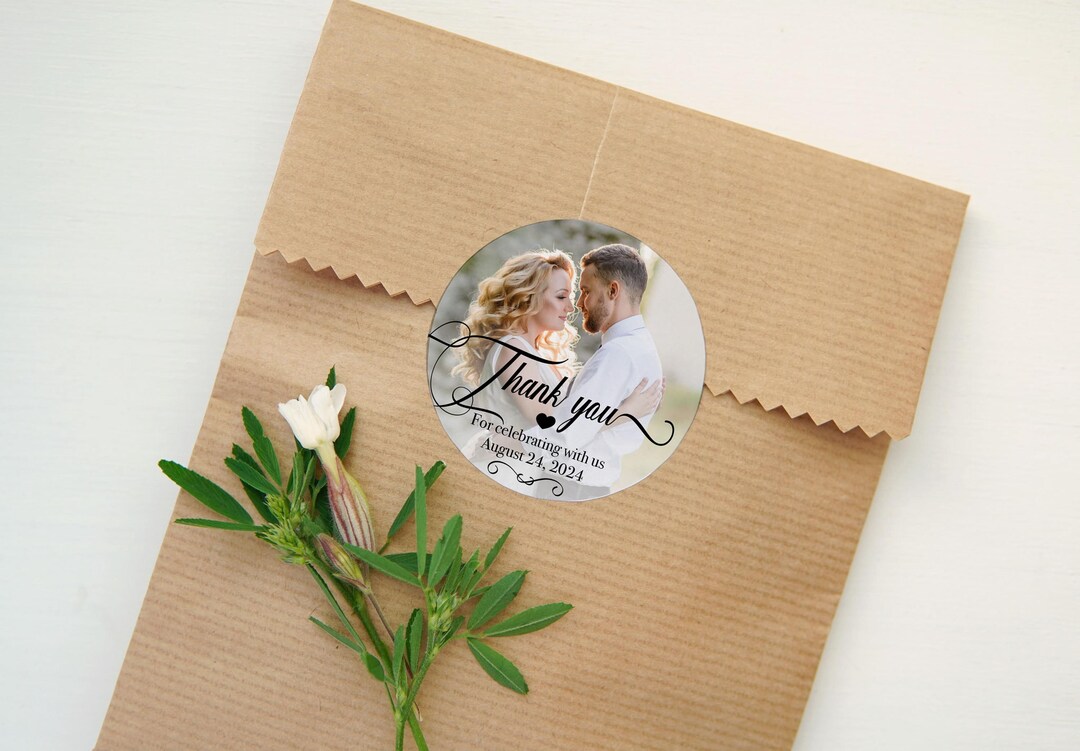 Wedding Stickers | Thank You Wedding Stickers | Wedding Favor Stickers ...