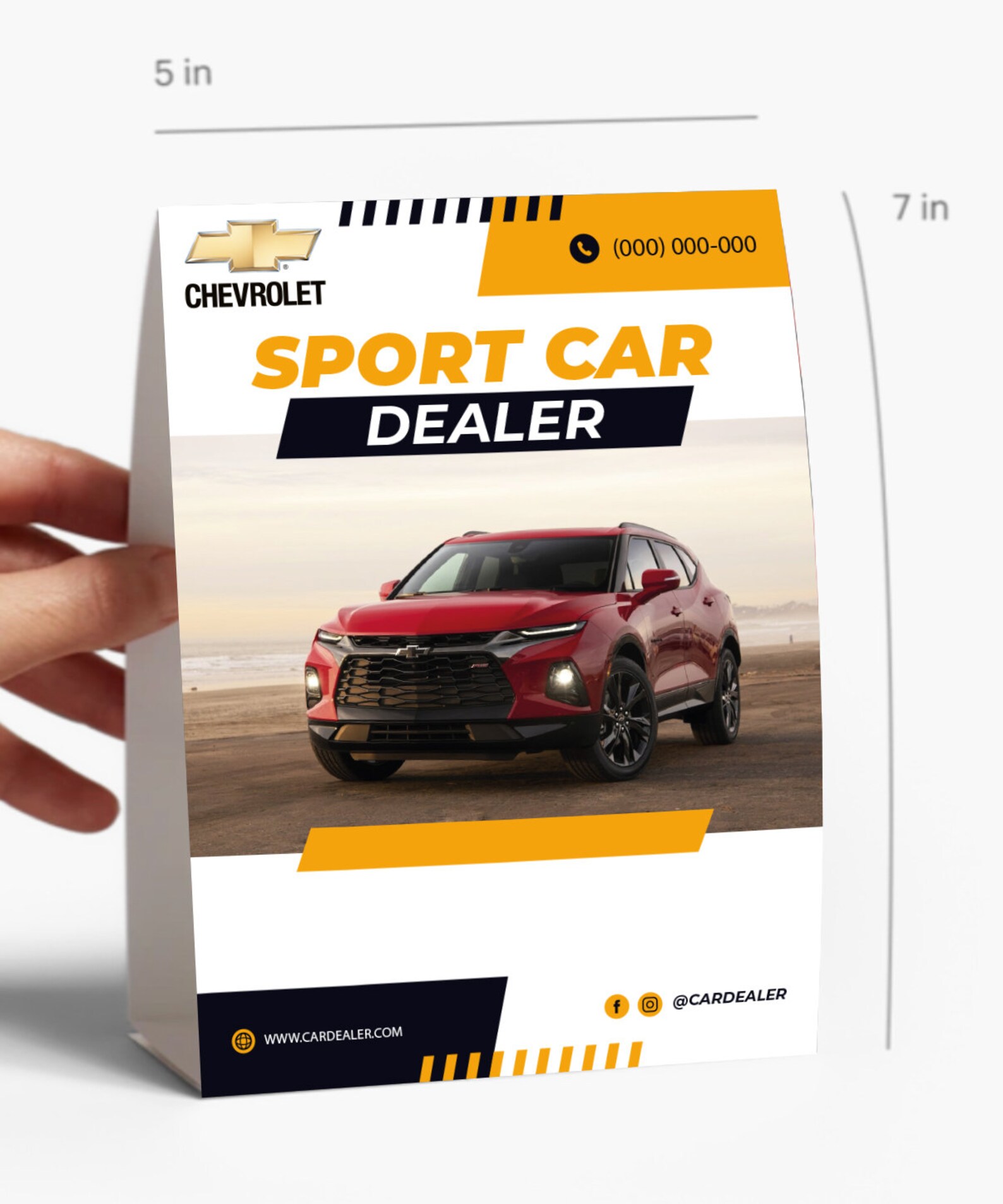 Printed Dealership Tent Table Tent Card Dealership Custom Tent Card ...