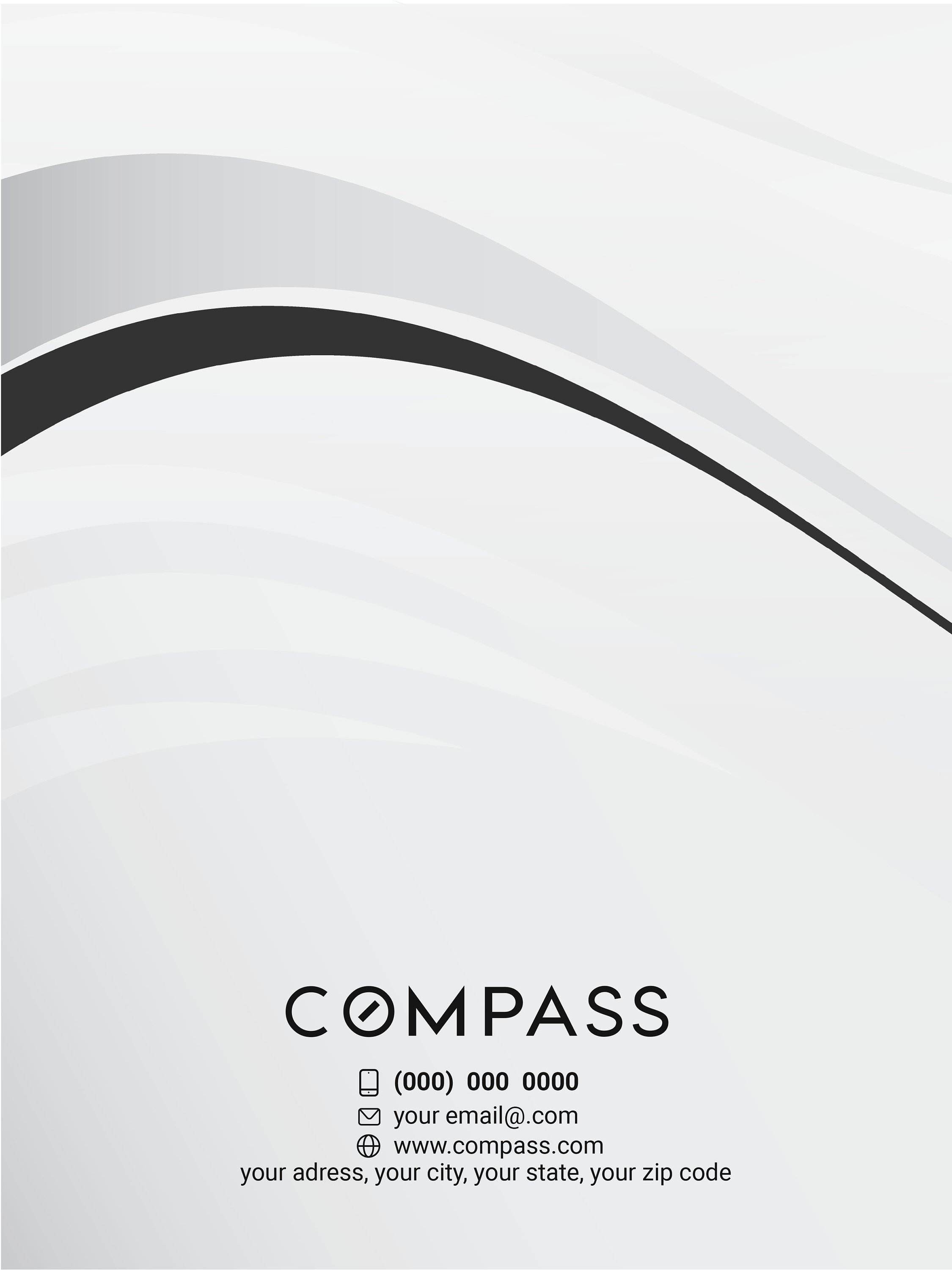 Compass Custom Luxury Presentation Folder Printing With Embossed FOIL ...