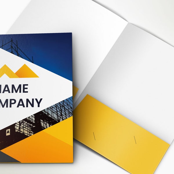 Economy Custom Presentation Folder Custom Design With Your Logo FREE ...