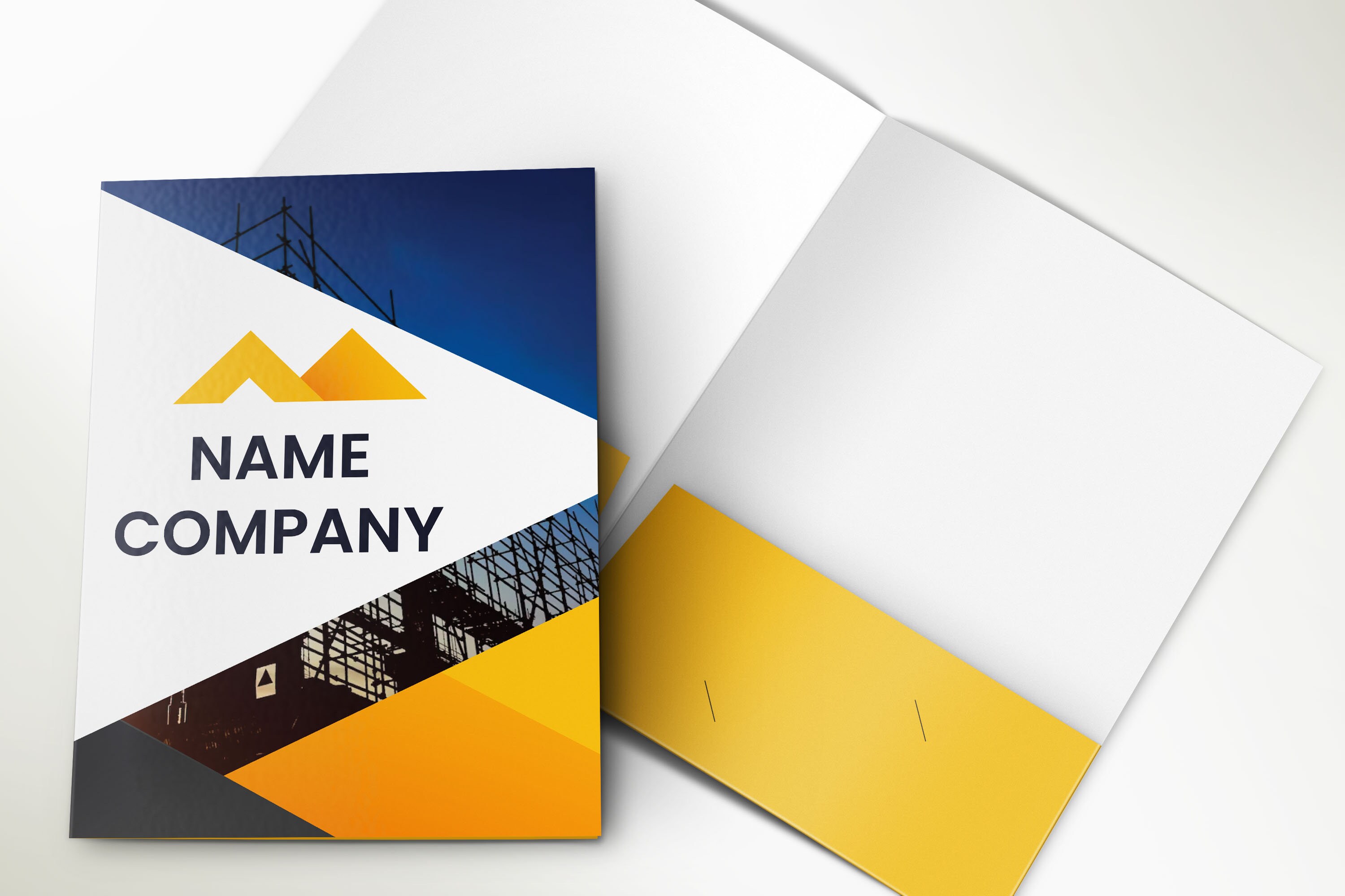 Economy Custom Presentation Folder Custom Design With Your Logo FREE ...