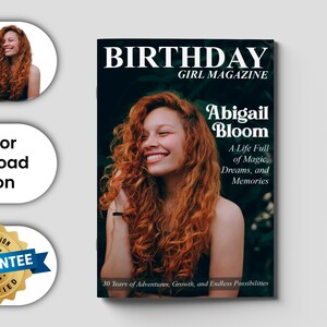 Birthday Magazine | Magazine Printable | Best Friend | 12 Pages ...