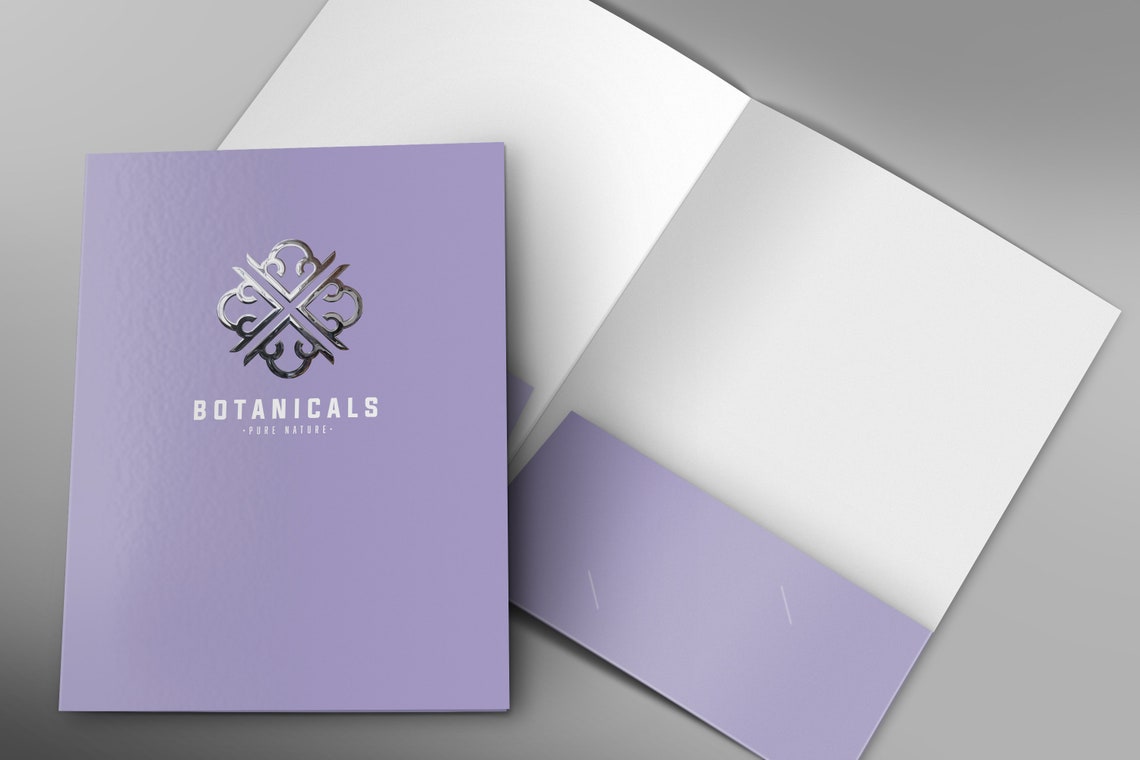 Custom Luxury Presentation Folder Printing With Embossed FOIL - Etsy