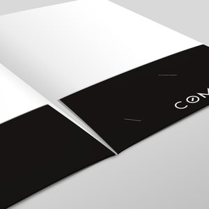 Compass Custom Presentation Folder Velvet Laminating With Your Logo ...