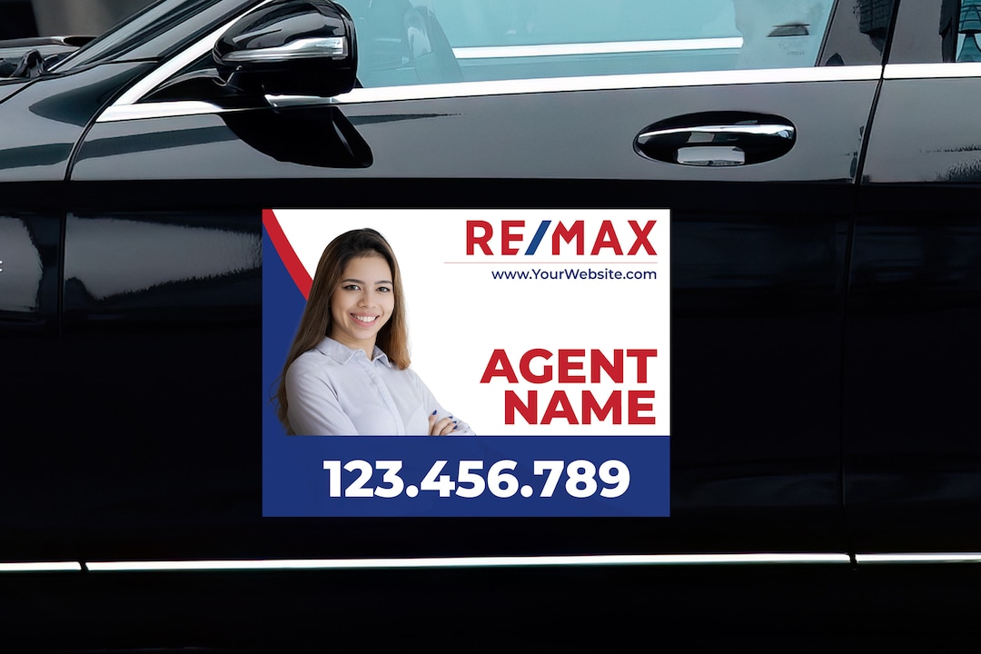 Remax Car Magnets | Custom Designed | Real Estate Signs | Magnetic ...