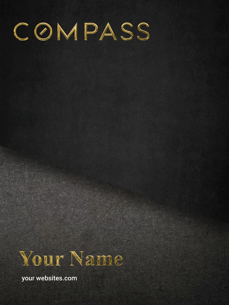 Compass Custom Luxury Presentation Folder Printing With - Etsy