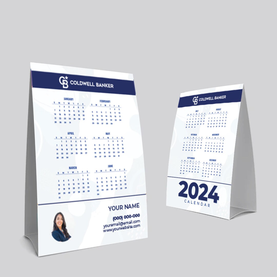 Coldwell Banker Tent Card Calendar Table Tent Card Desktop - Etsy
