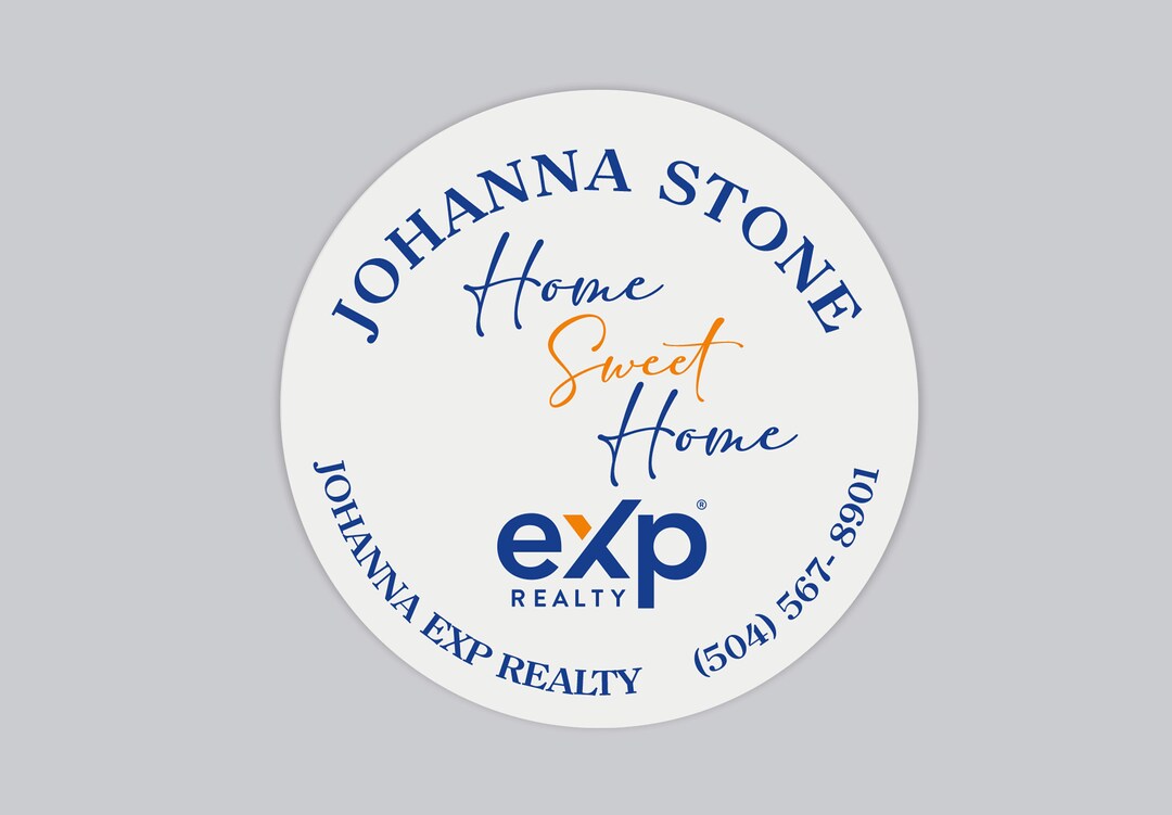 EXP Stickers Custom Realtor Stickers Personalized Business Sticker ...