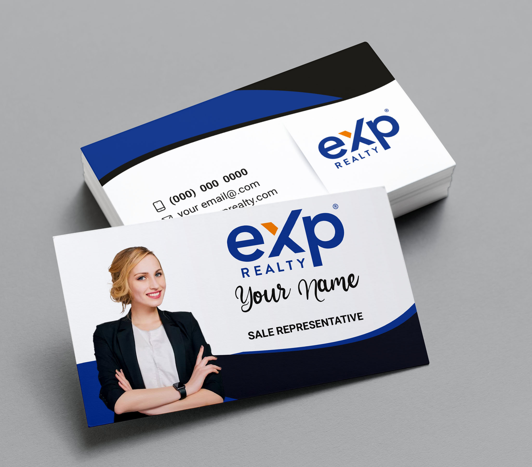 Exp Realty Business Cards Business Cards Soft Touch Laminated Real ...