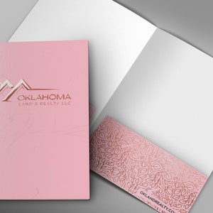 Custom Luxury Presentation Folder Printing With Embossed FOIL ...