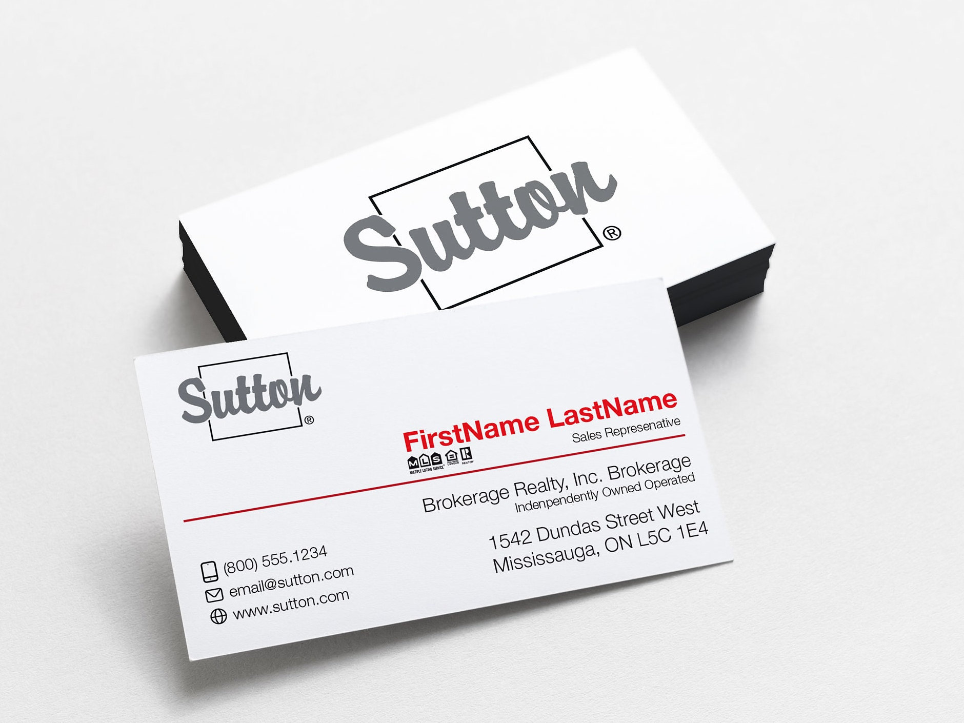 Sutton Business Cards | Business Cards Soft Touch Laminated | Real ...
