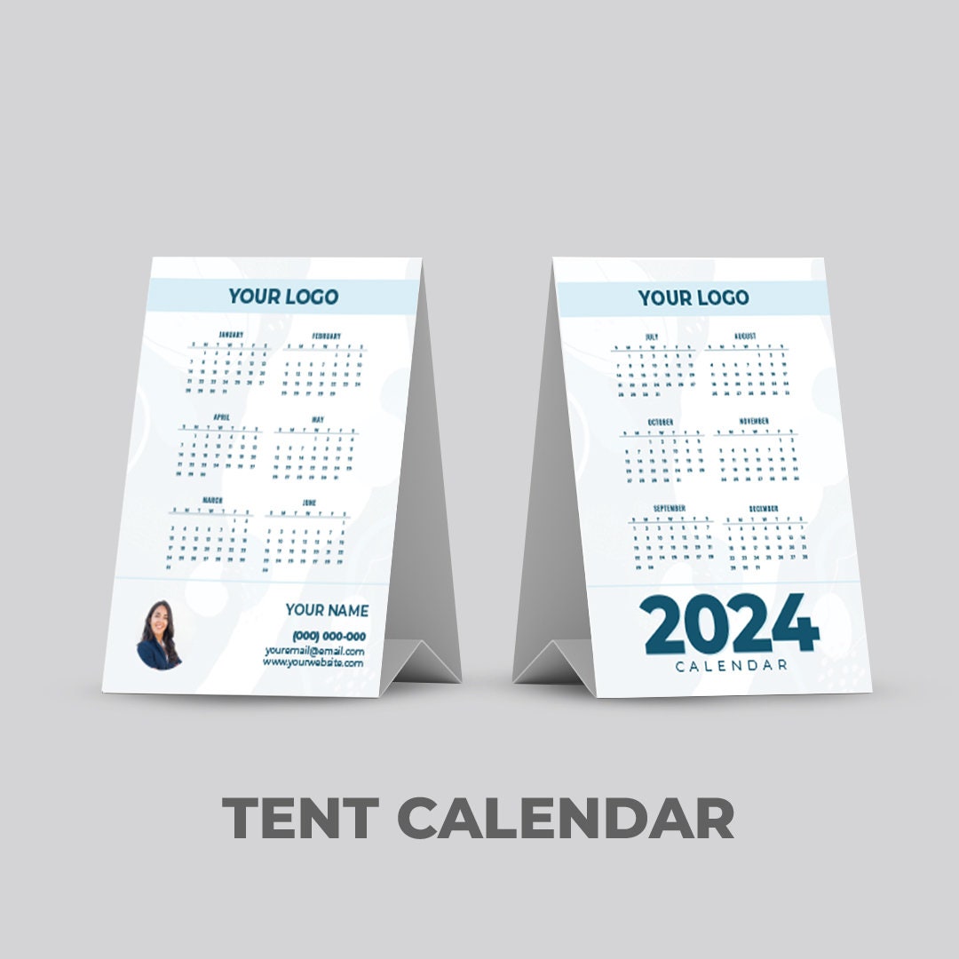 Tent Card Calendar Table Tent Card Desktop Calendar - Etsy
