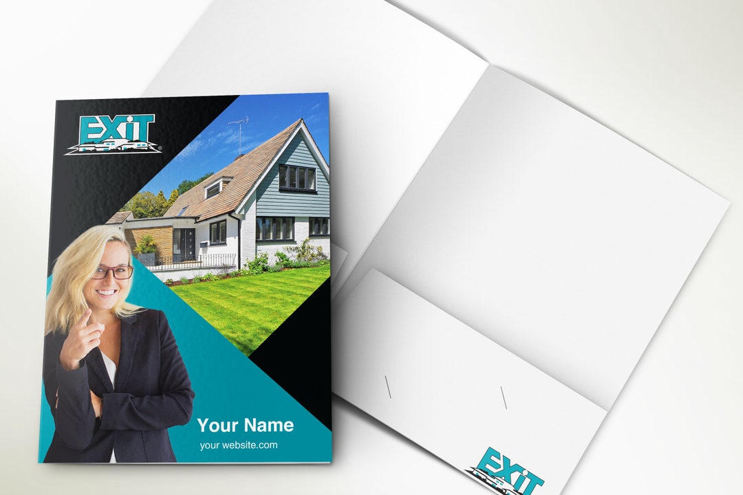 Exit Realty Custom Presentation Folder Velvet Laminating With Your Logo ...