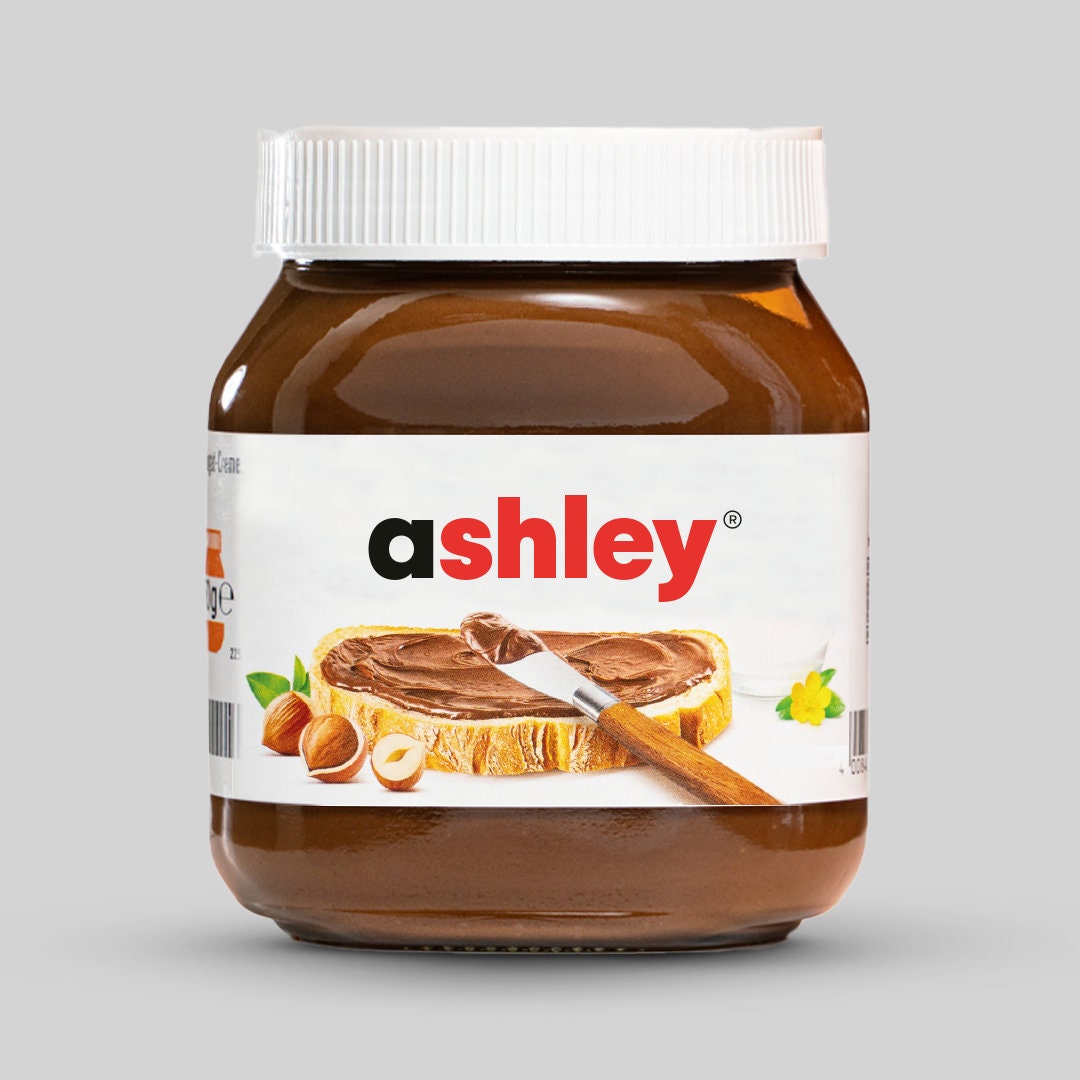 Personalized Chocolate Spread Label Vinyl Sticker Funny Novelty Gift ...