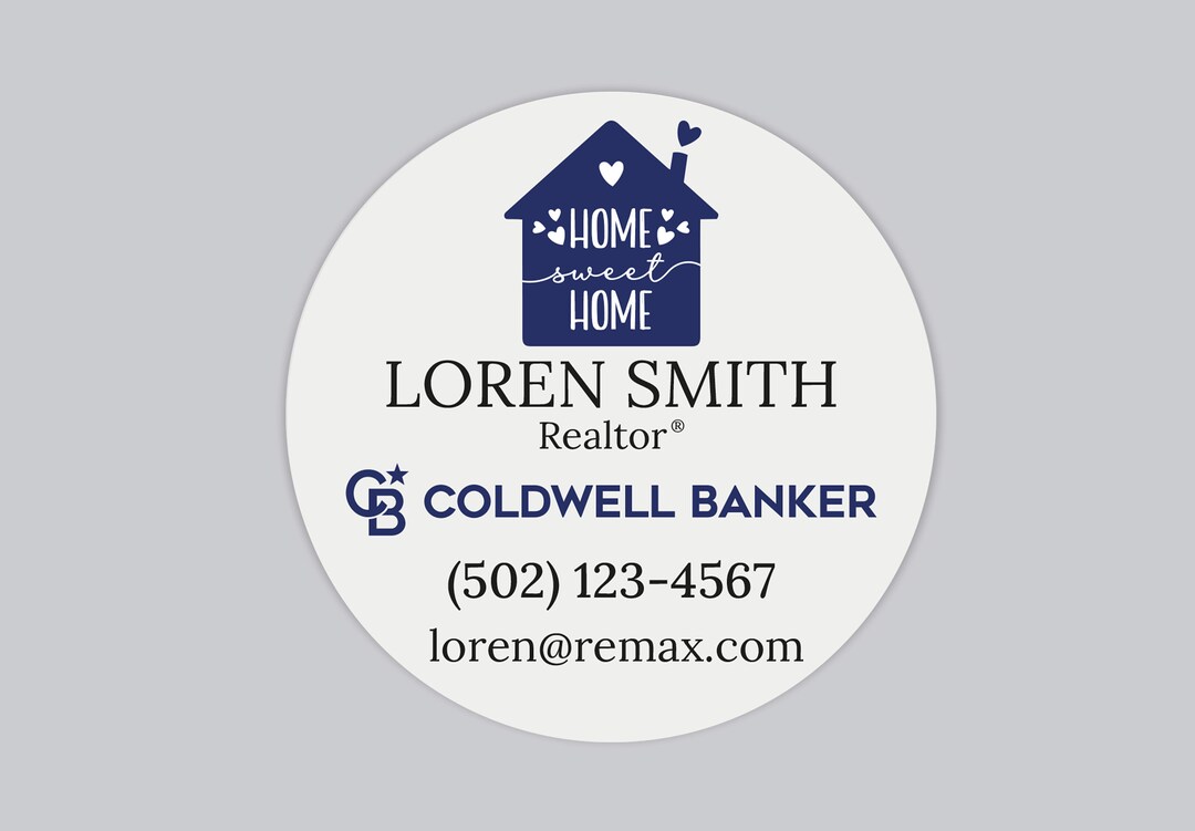 Coldwell Banker Stickers | Custom Realtor | Personalized Business ...