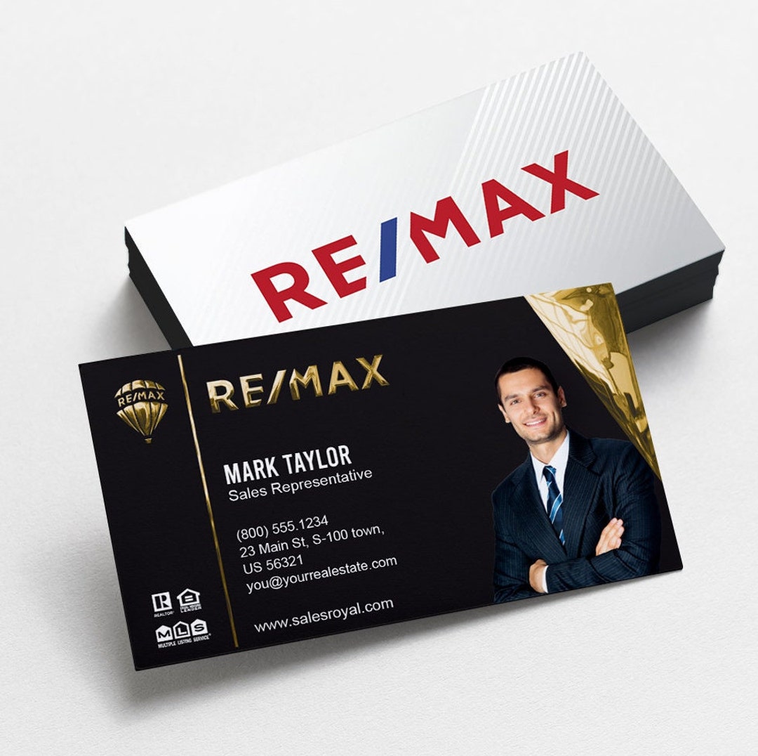 Remax Luxury Business Cards Printing With Embossed FOIL | Real Estate ...