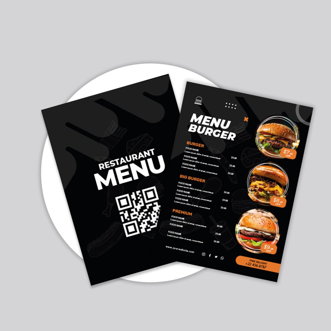 Custom Restaurant Menus Laminated | Encapsulated MENU | Printed ...
