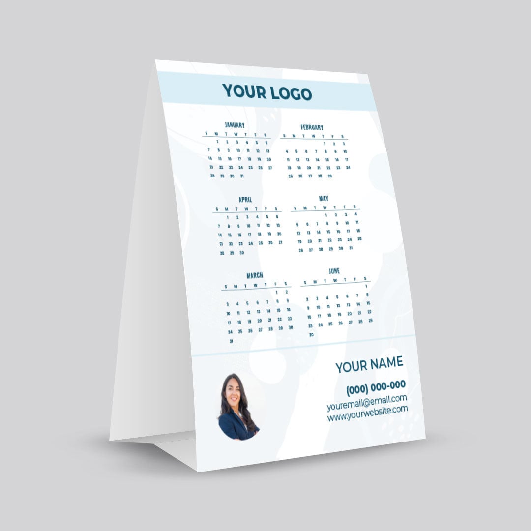 Tent Card Calendar Table Tent Card Desktop Calendar - Etsy