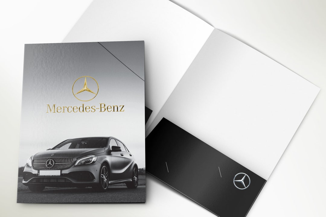Auto Dealers Custom Luxury Presentation Folder Printing With Embossed ...