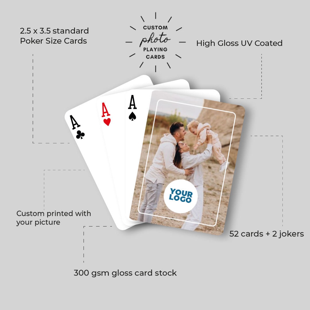 RUSH Custom Photo Playing Cards Personalized Gifts Deck Poker Custom ...