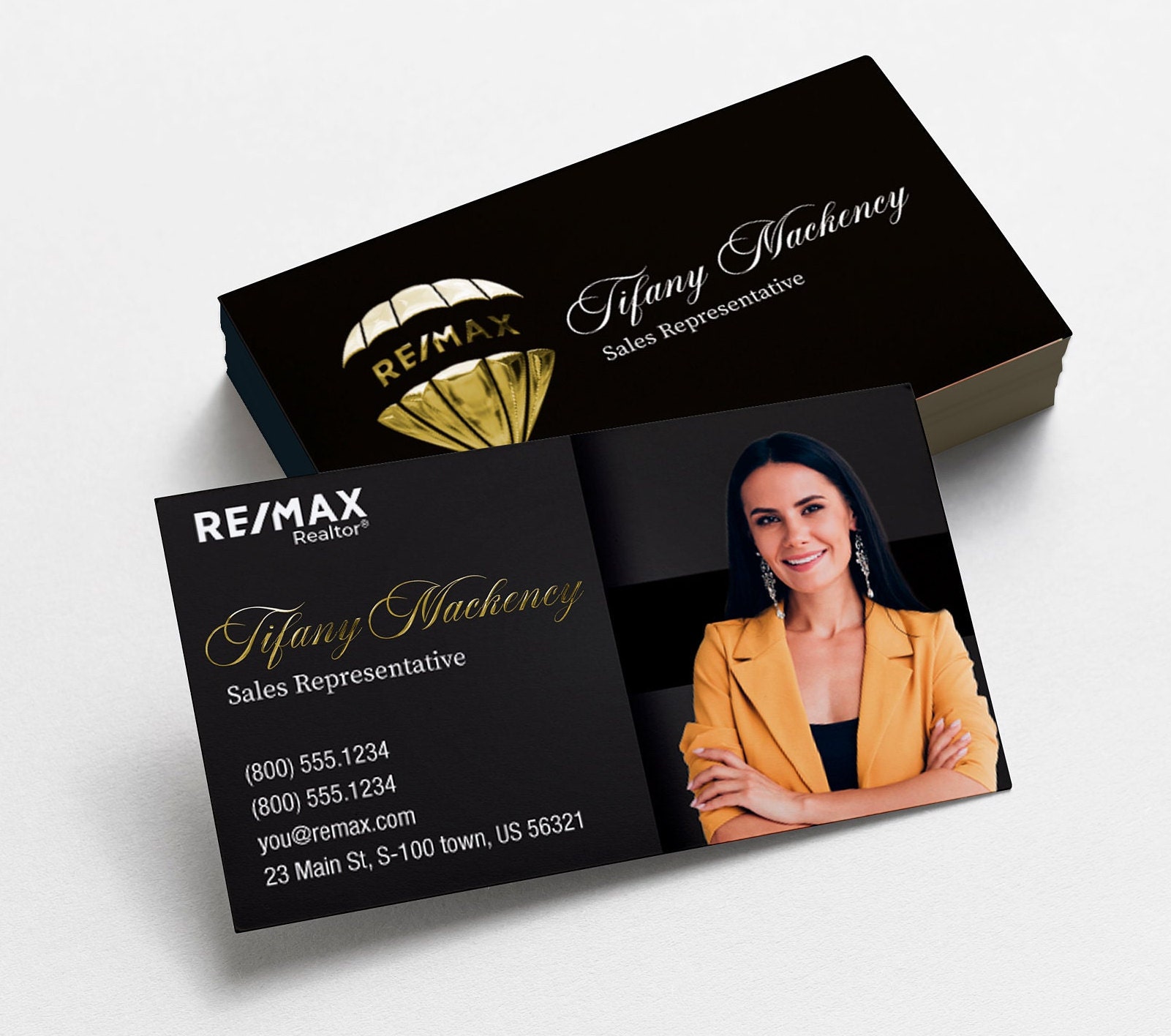 Remax Luxury Business Cards Printing With Embossed FOIL Real Estate ...