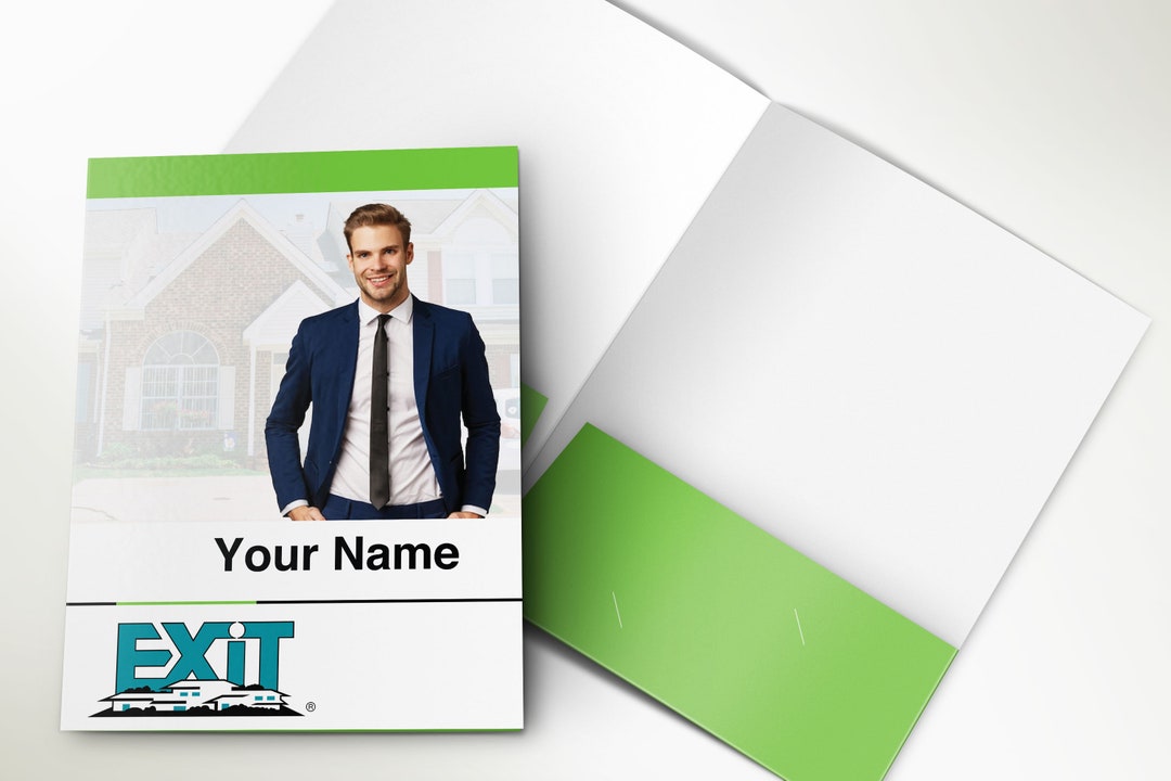 Exit Realty Custom Presentation Folder Velvet Laminating With Your Logo ...