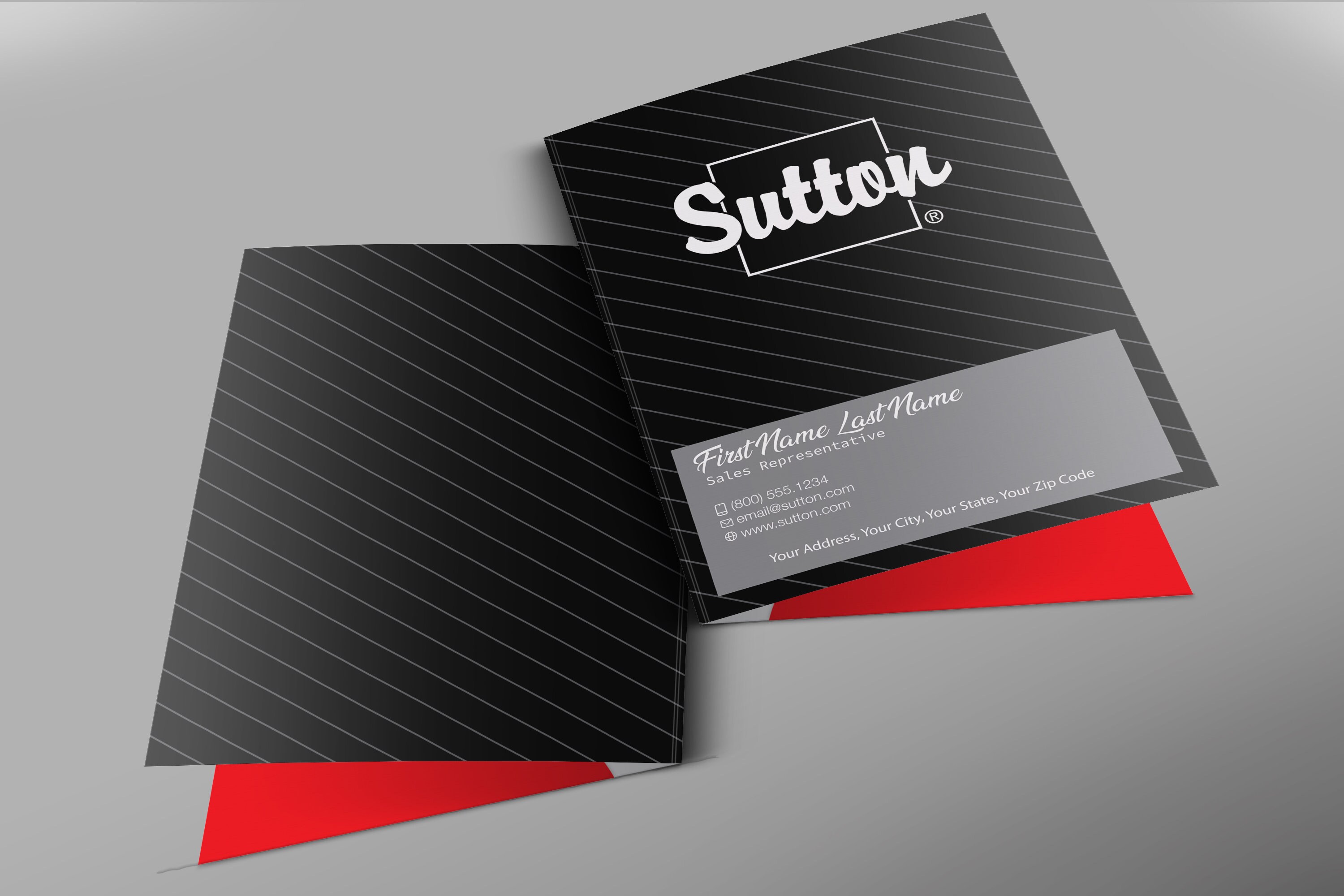 Sutton Custom Presentation Folder Velvet Laminating With Your Logo Soft ...