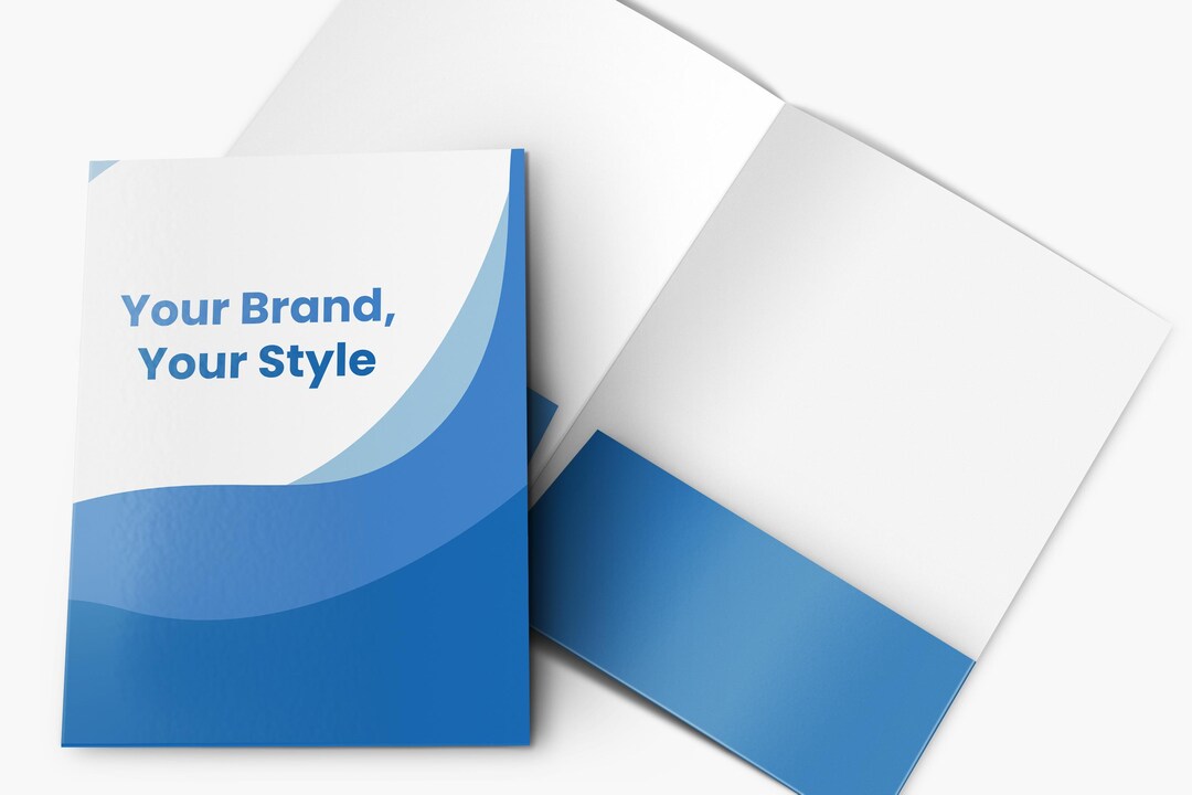 Economy Custom Presentation Folder | Custom Design With Your Logo ...