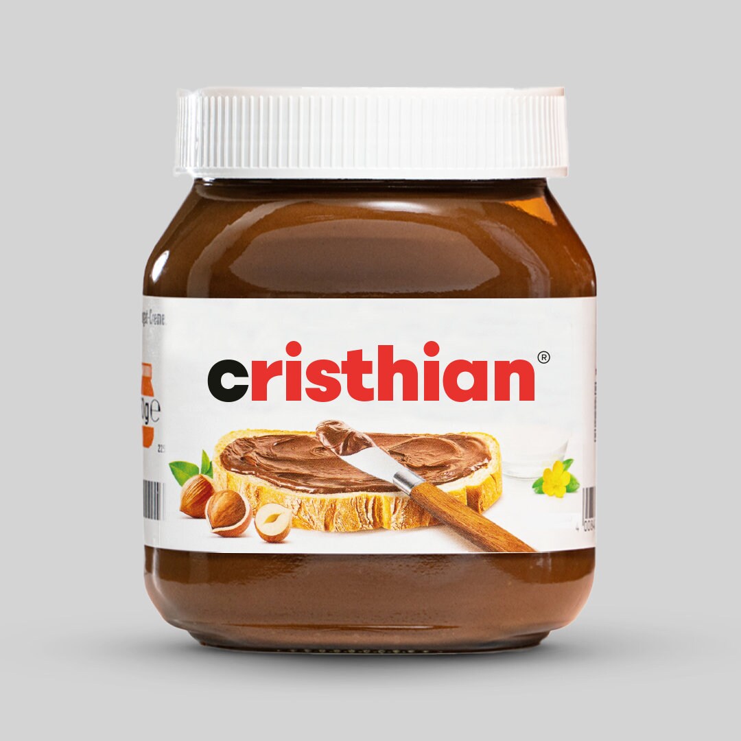 Personalized Chocolate Spread Label | Vinyl Sticker Funny | Novelty ...