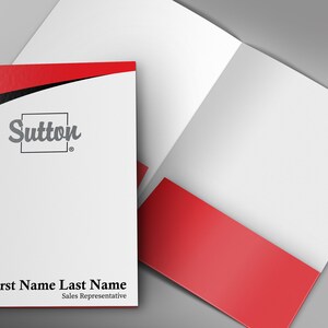 Sutton Custom Presentation Folder Velvet Laminating With Your Logo ...