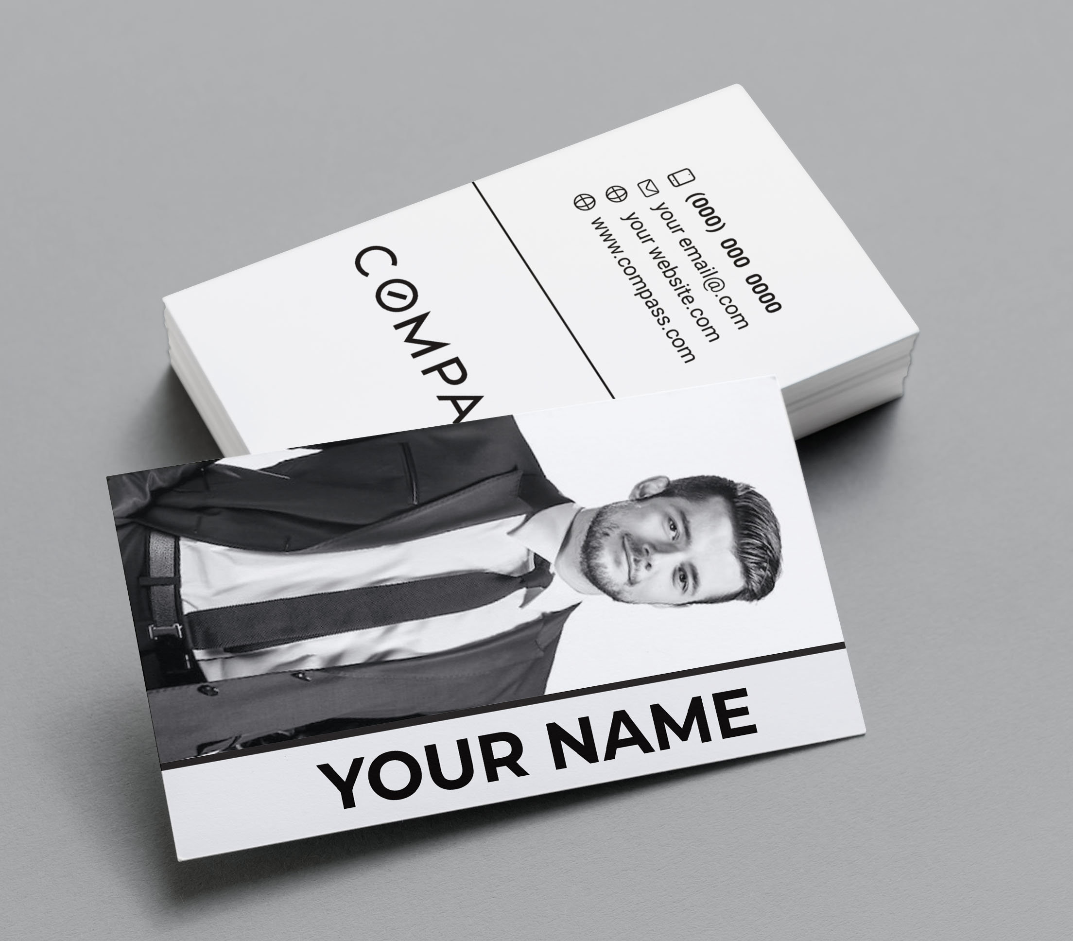 Compass Business Cards Business Cards Soft Touch Laminated Real Estate ...