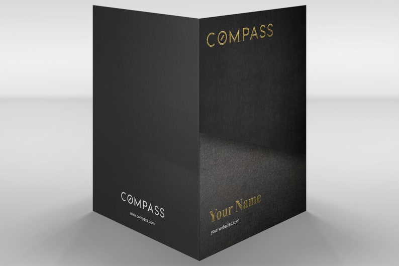 Compass Custom Luxury Presentation Folder Printing With - Etsy