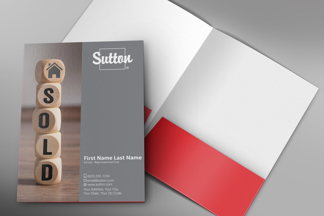 Sutton Custom Presentation Folder Velvet Laminating With Your Logo ...