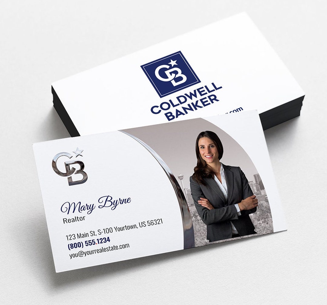 Coldwell Banker Luxury Business Cards Printing With Embossed FOIL Real ...