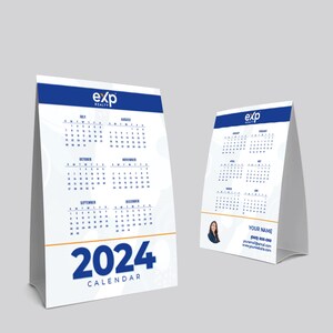 Exp Realty Tent Card Calendar | Table Tent Card | Desktop Calendar ...