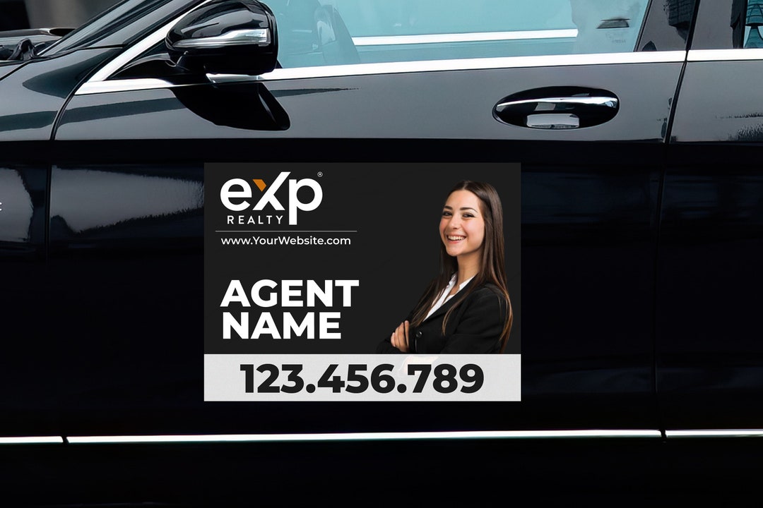 Exp Realty Car Magnets - Custom Designed - Real Estate Signs - Magnetic ...