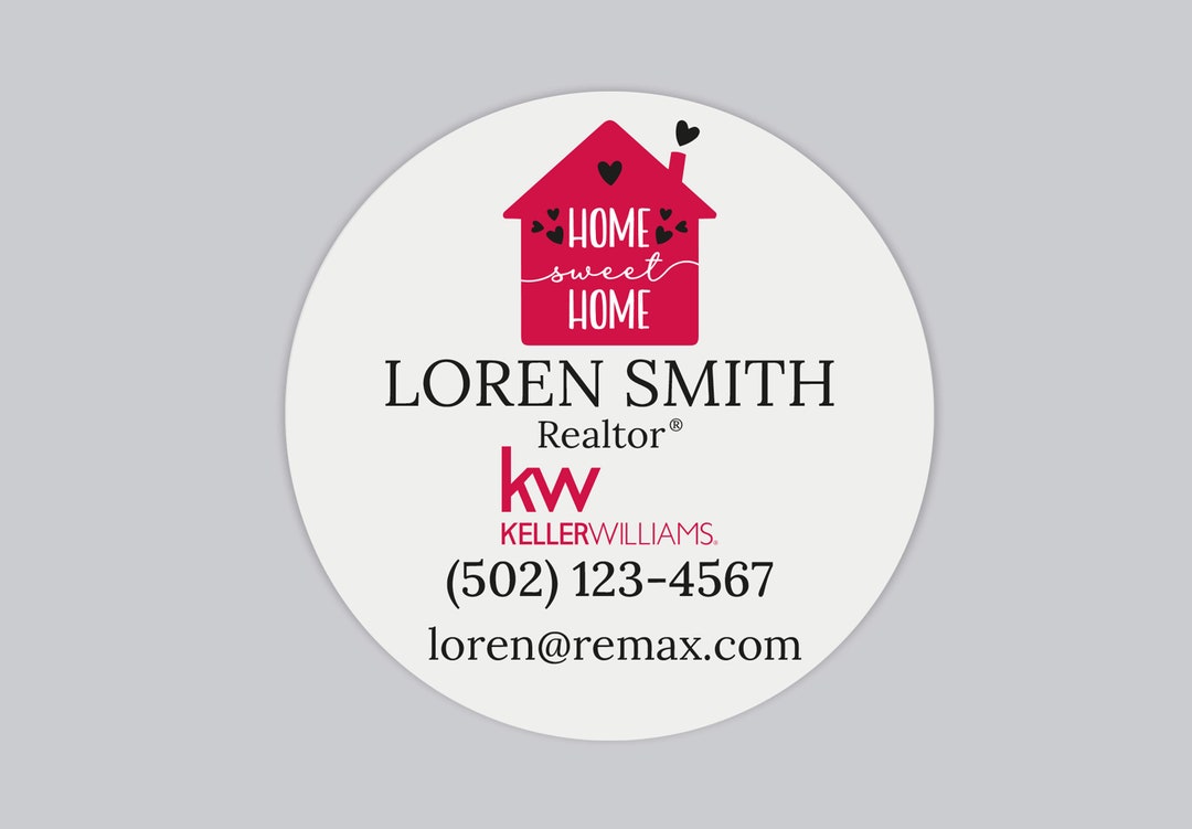 Keller Stickers | Custom Realtor Stickers | Personalized Business ...