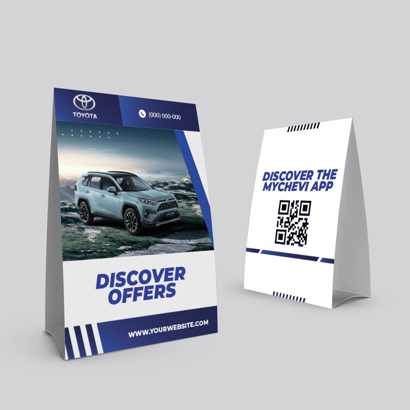 Printed Dealership Tent Table Tent Card Dealership Custom Tent Card ...