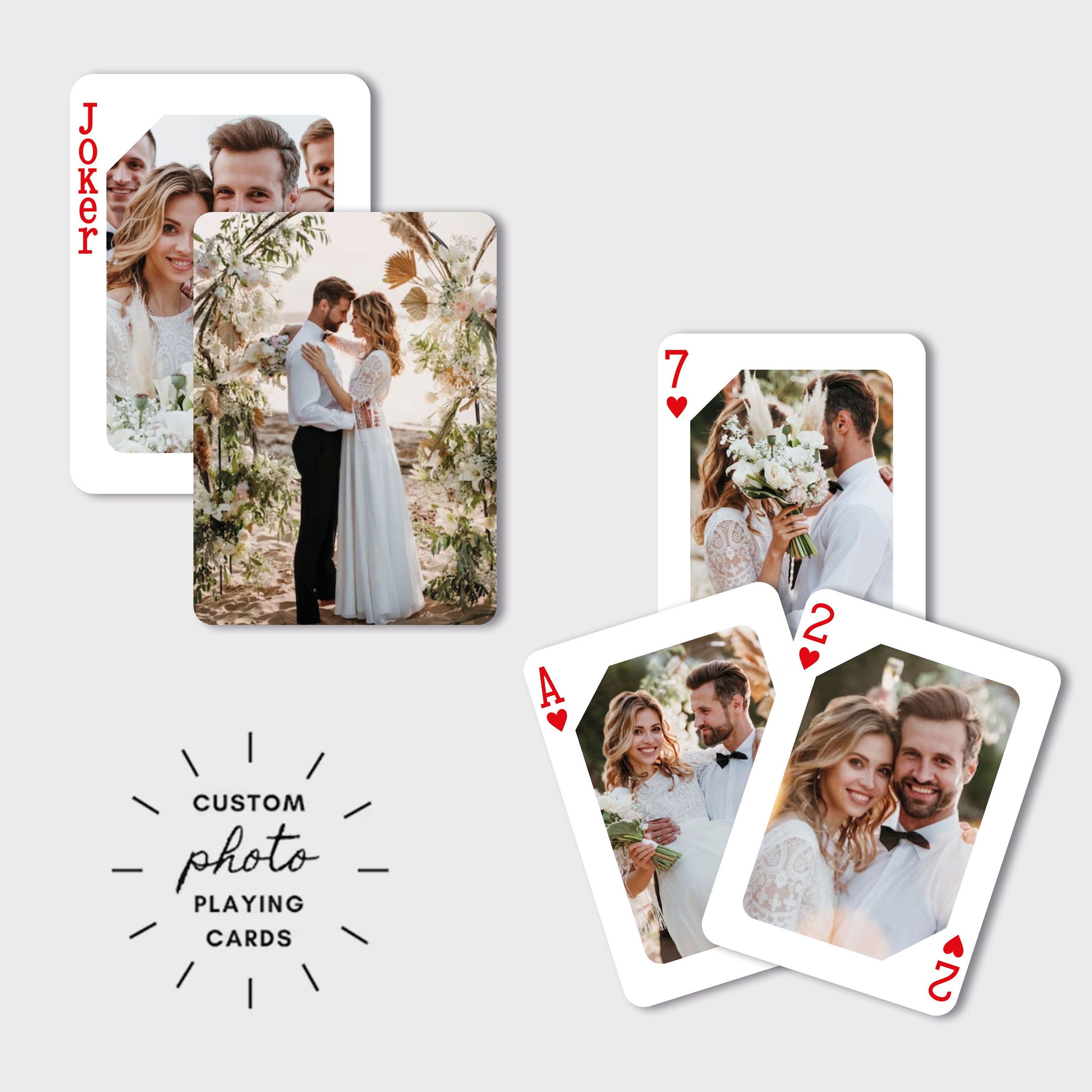 RUSH Wedding Party Gift Personalized Gift Poker Custom Playing Cards ...