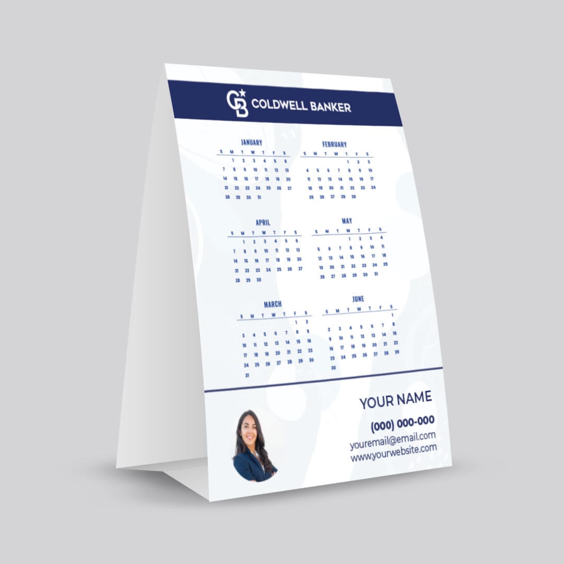 Coldwell Banker Tent Card Calendar Table Tent Card Desktop - Etsy