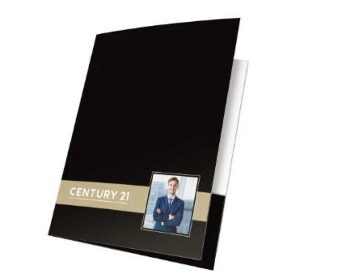 Century 21 Custom Presentation Folder Velvet Laminating With Your Logo ...