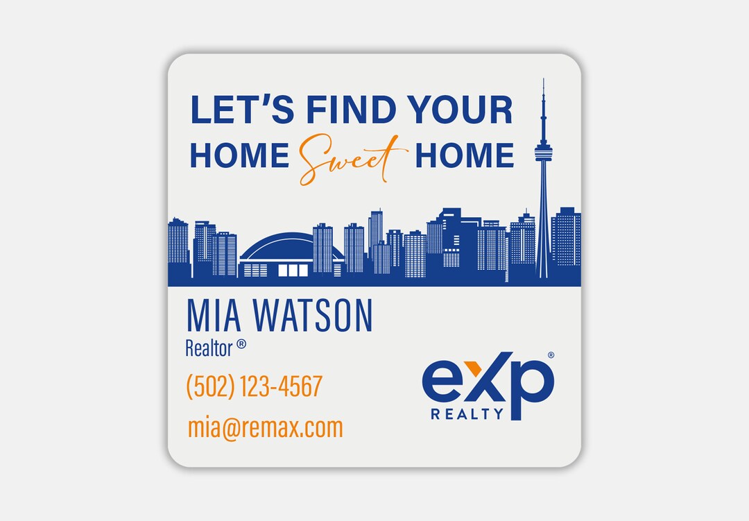 EXP Stickers | Custom Realtor Stickers | Personalized Business Sticker ...