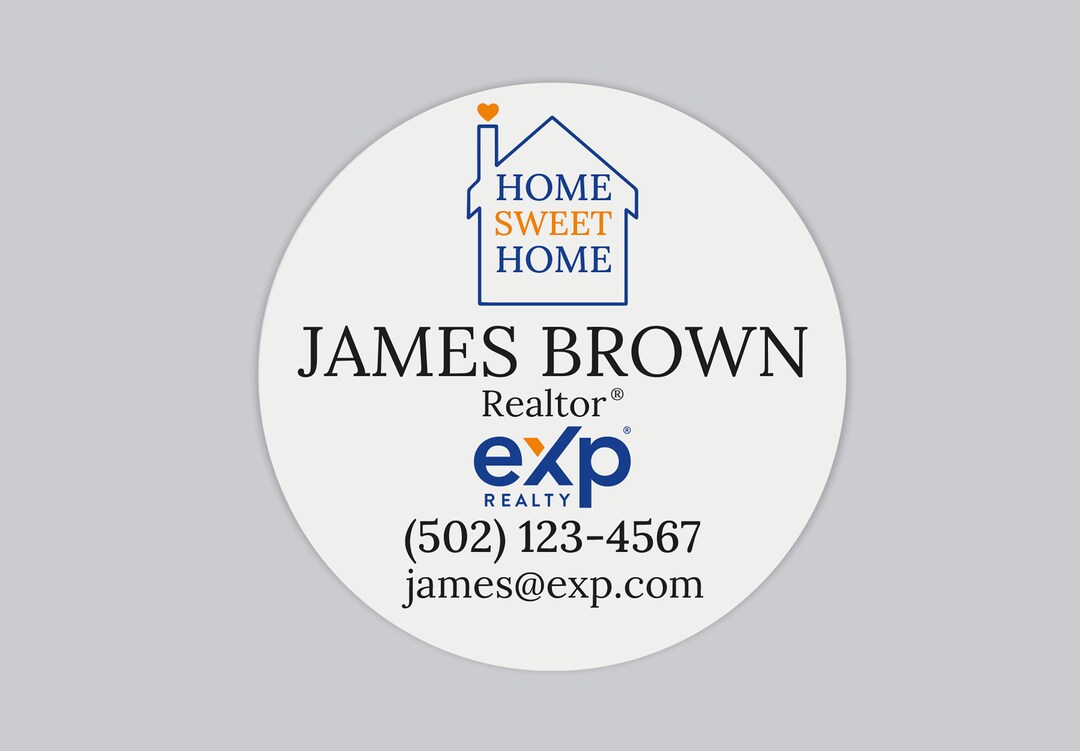 EXP Stickers | Custom Realtor Stickers | Personalized Business Sticker ...